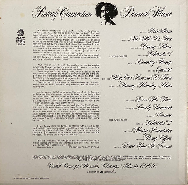 Rotary Connection - Dinner Music – Blazing Music