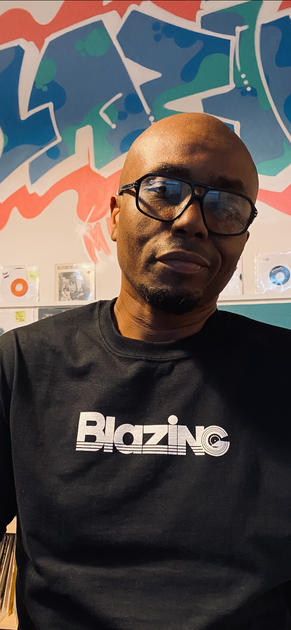 BLACK BLAZING LOGO Short Sleeve Tee shirt Collector Edition – Blazing Music